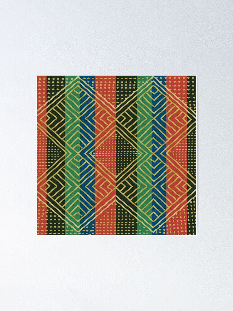 "Ethiopian Tibeb Pattern " Poster for Sale by DigitalParadise | Redbubble