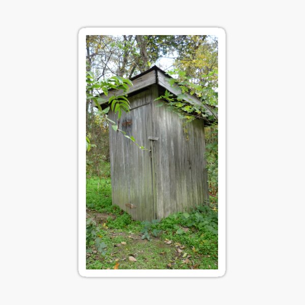"Grandma's Outhouse" Sticker by Greylady2016 | Redbubble