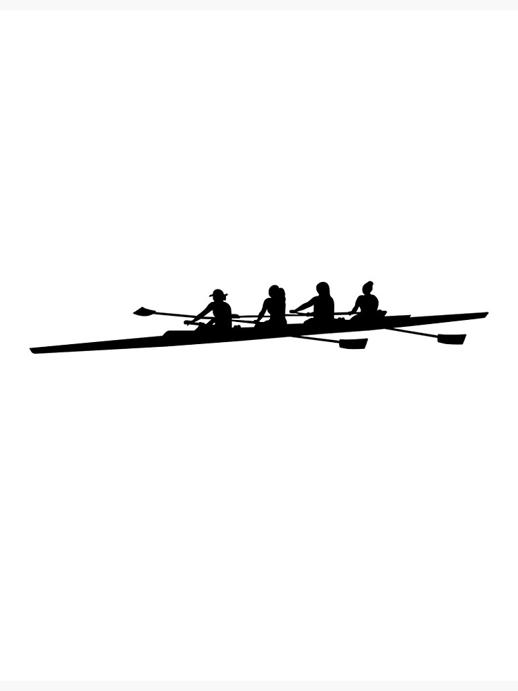 "rowing silhouette " Canvas Print for Sale by maddie tay | Redbubble