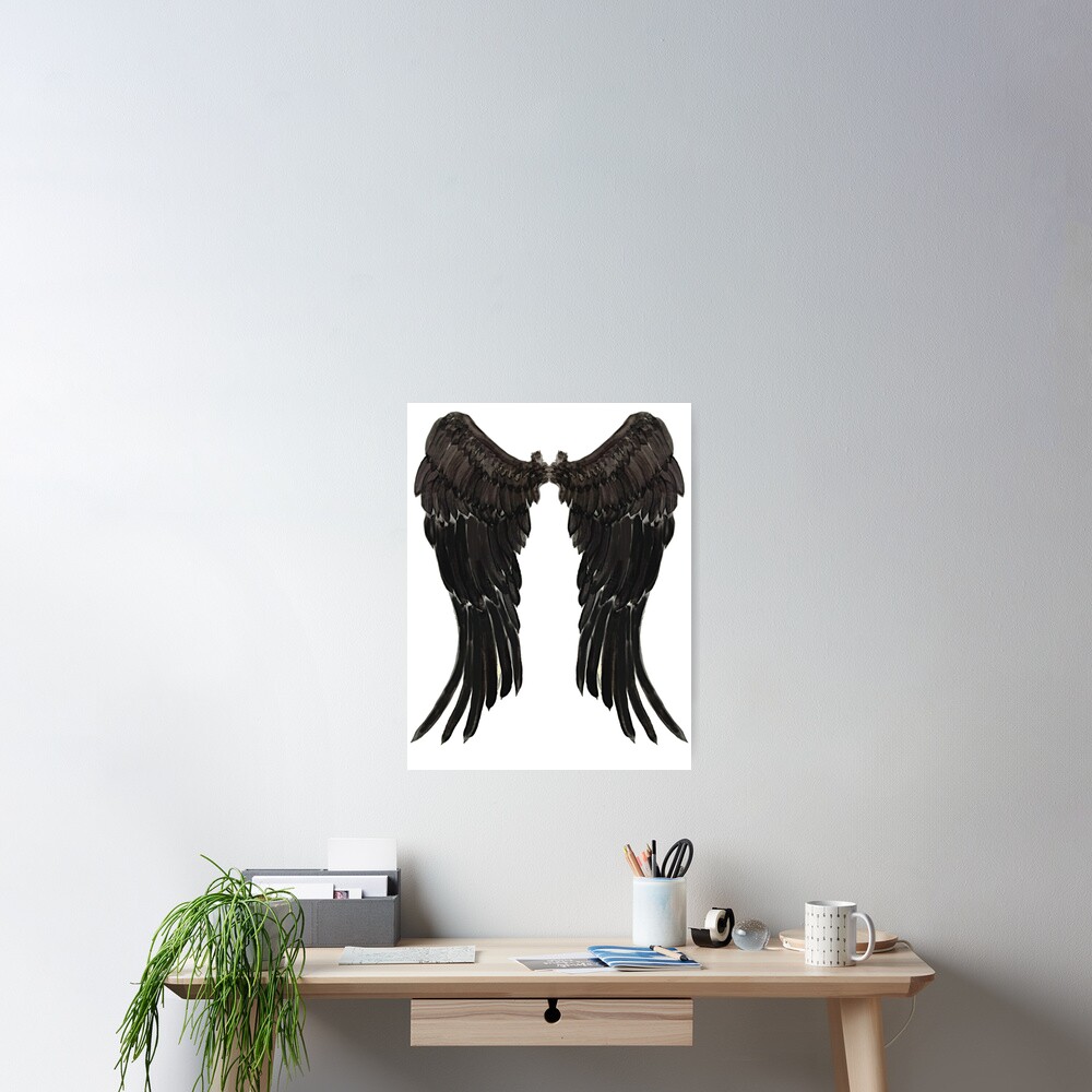 "Bad Angel Wings" Poster for Sale by atlasartsn | Redbubble