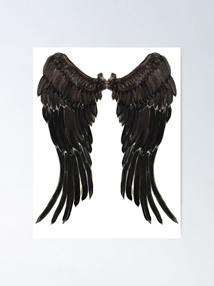"Bad Angel Wings" Poster for Sale by atlasartsn | Redbubble