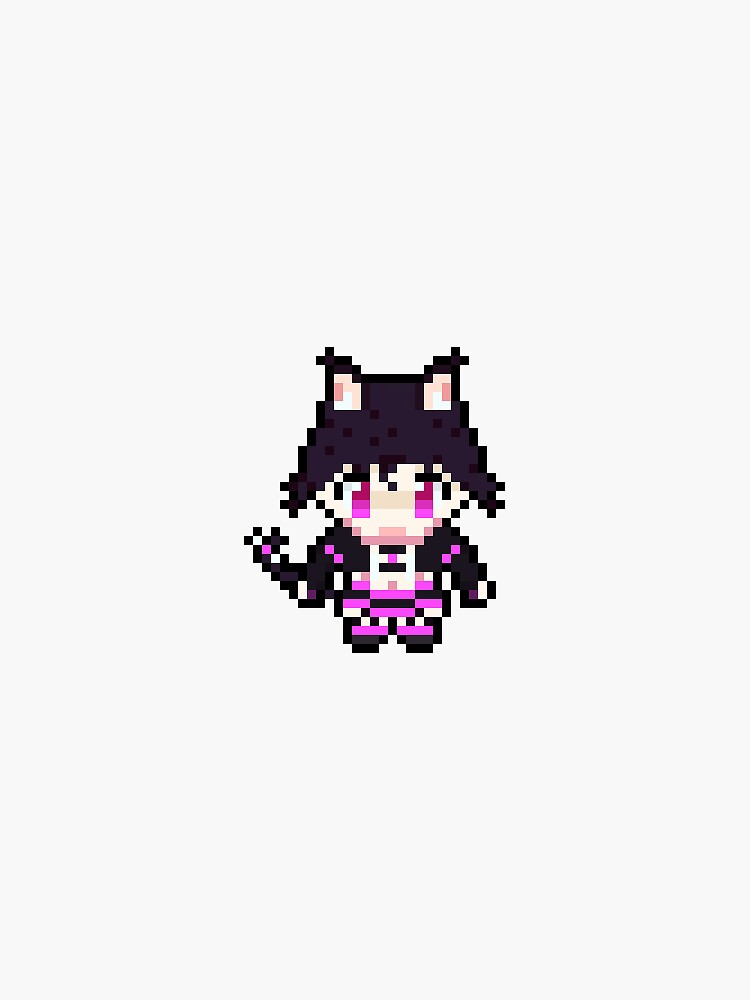 "Pixel catboy" Sticker by SkysMerchStore | Redbubble