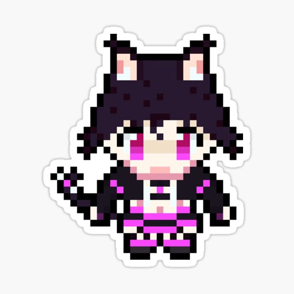 "Pixel catboy" Sticker by SkysMerchStore | Redbubble