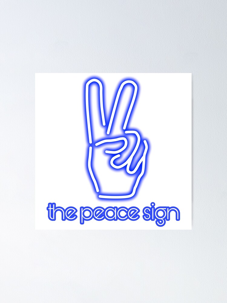 "Professional Art - The Peace Sign" Poster for Sale by karimttarek ...