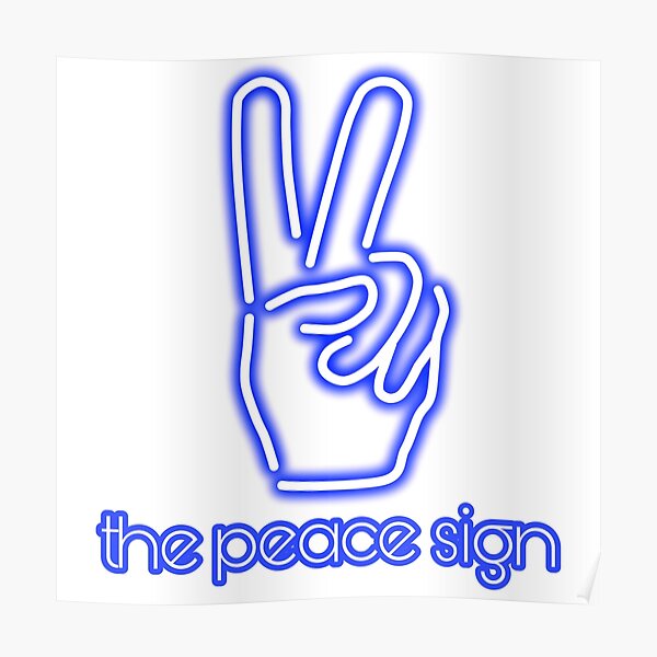 "Professional Art - The Peace Sign" Poster for Sale by karimttarek ...