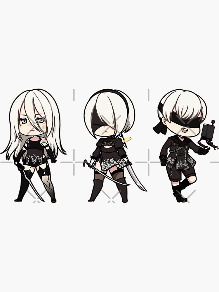 "yorha bundle" Sticker for Sale by cosmoths | Redbubble