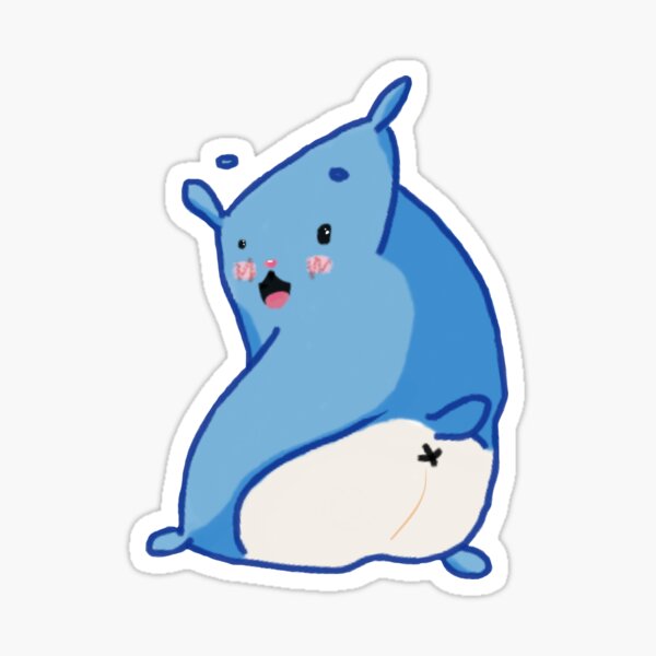 "Wollip - Caught in the act!" Sticker by art-pending | Redbubble