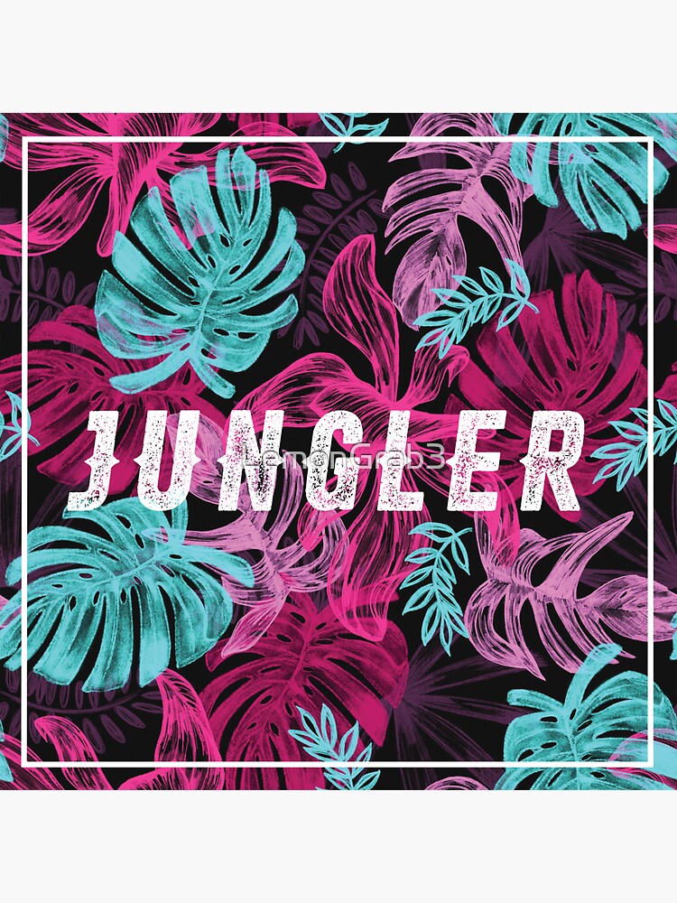 "JUNGLER | JG DIFF | JUNGLE DIFFERENCE | BETTER JUNGLER WINS" Sticker ...