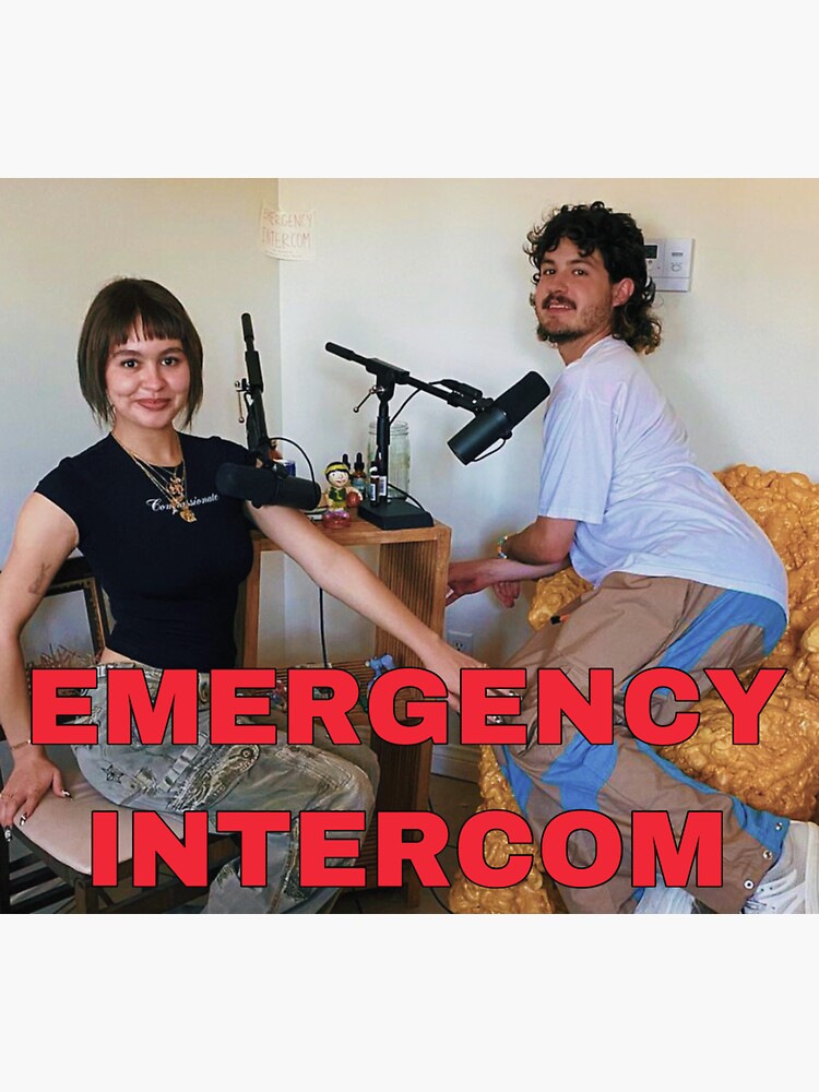 "emergency intercom" Sticker for Sale by Holly Maxam | Redbubble