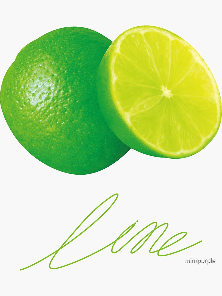 "LIME" Sticker for Sale by mintpurple | Redbubble