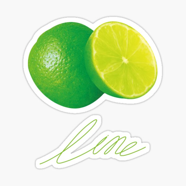 "LIME" Sticker for Sale by mintpurple | Redbubble