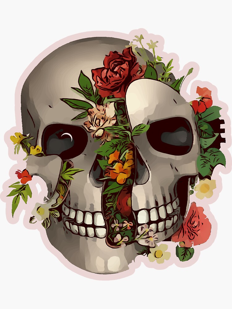 "skull bone" Sticker for Sale by judesoog | Redbubble