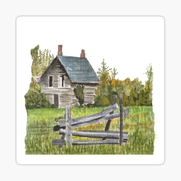 "Old Farmhouse" Sticker by hpshaner | Redbubble