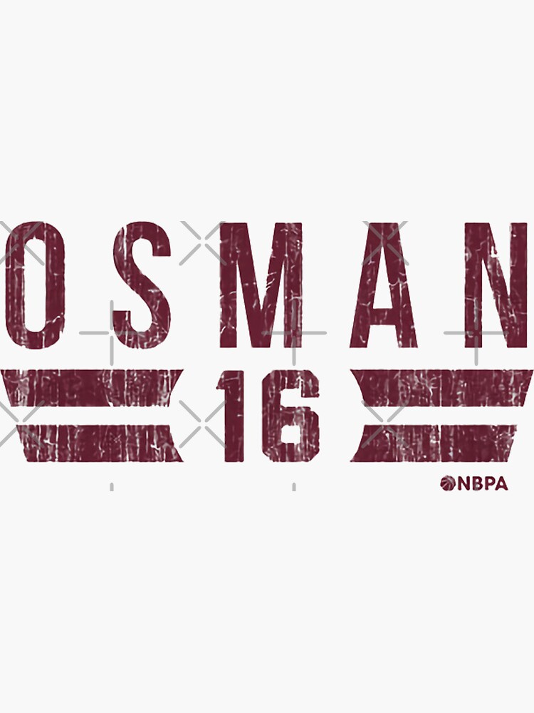 "Cedi Osman Font" Sticker by richardreesep | Redbubble