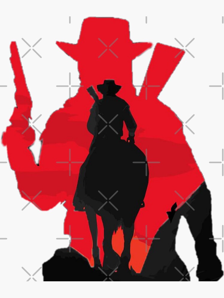 "Red dead redemption 2, design for rdr2 " Sticker by Hafid8 | Redbubble