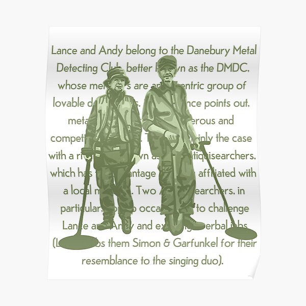"Detectorists Lance and Andy" Poster by unhingedheather | Redbubble