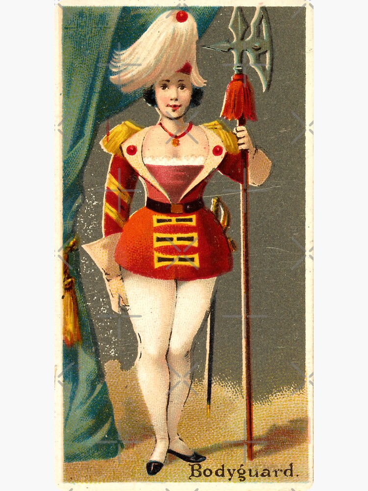 "Bodyguard - Remastered Vintage Artwork from 1887" Sticker for Sale by ...