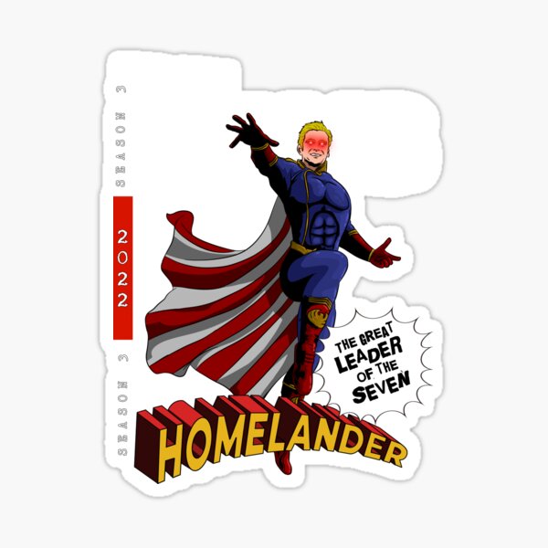 " homelander - homelander " Sticker by sarmidimarket | Redbubble