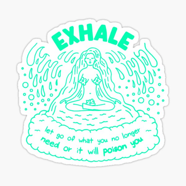 "Exhale " Sticker for Sale by ShawnPark33728 | Redbubble