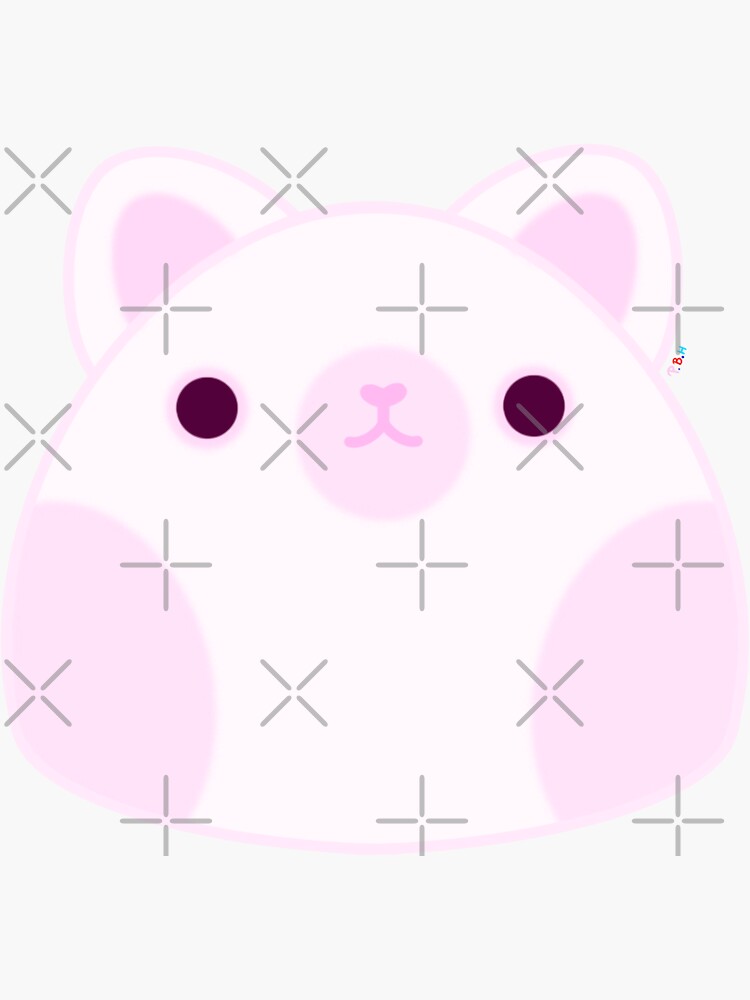 "Cute cat blob" Sticker by MeowMeowsShop | Redbubble