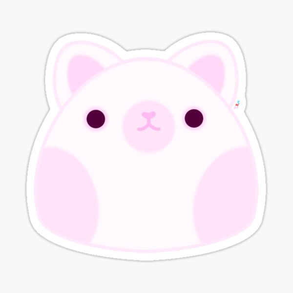 "Cute cat blob" Sticker by MeowMeowsShop | Redbubble