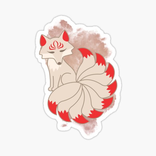 "Nine tailed fox" Sticker by nicafab | Redbubble