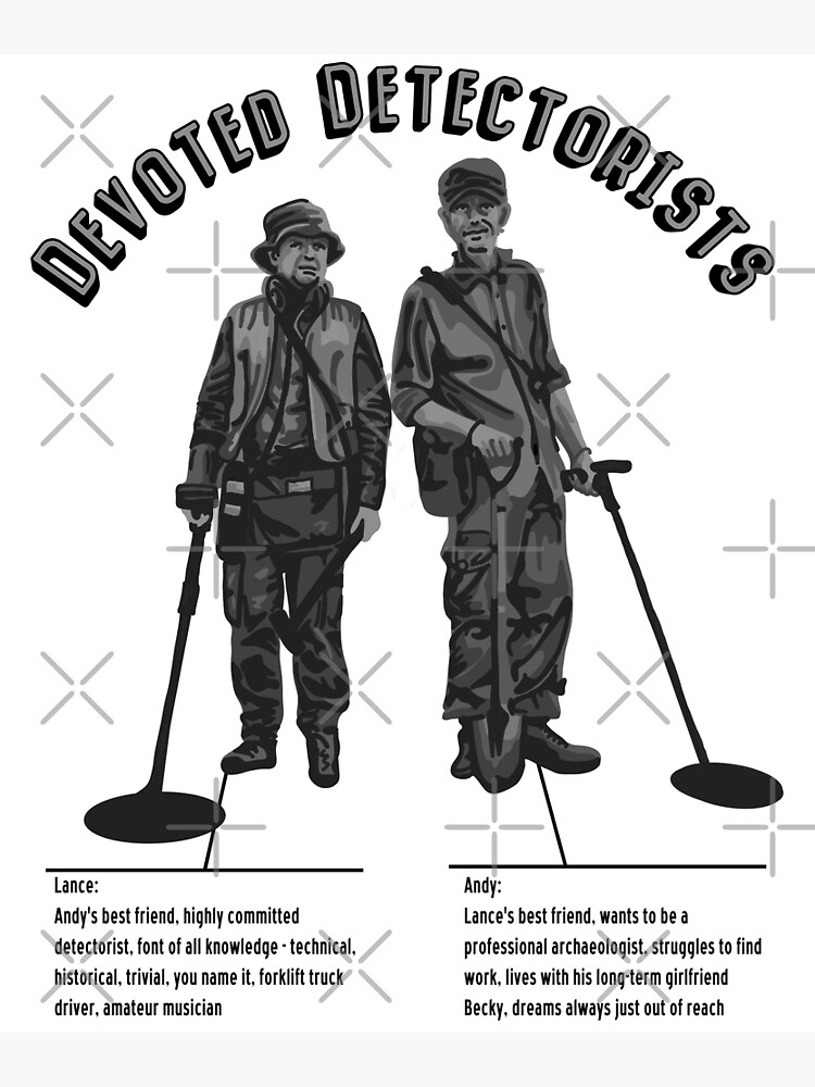 "Devoted Detectorists" Poster for Sale by unhingedheather | Redbubble
