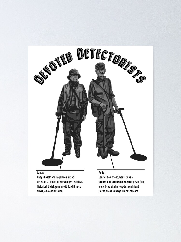 "Devoted Detectorists" Poster for Sale by unhingedheather | Redbubble