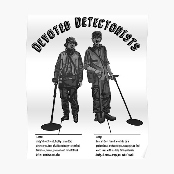 "Devoted Detectorists" Poster for Sale by unhingedheather | Redbubble