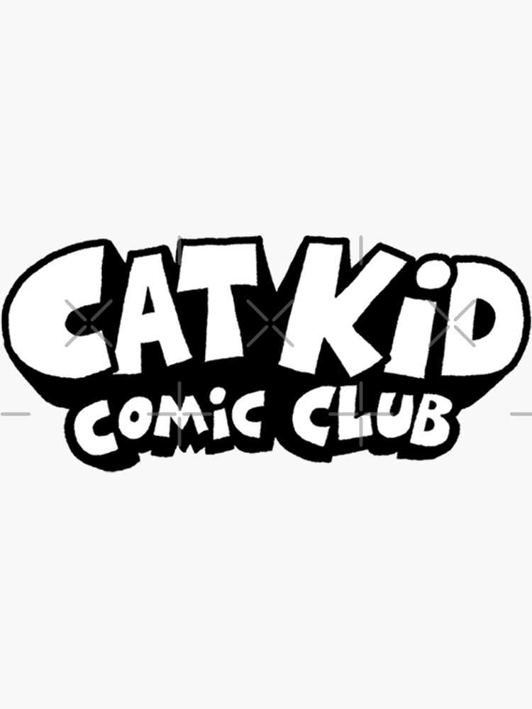 "Cat Kid Comic Logo" Sticker by IsabelCummings | Redbubble
