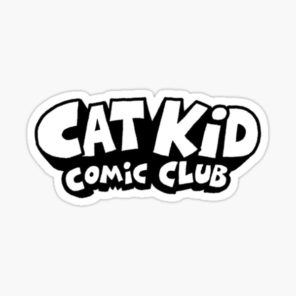 "Cat Kid Comic Logo" Sticker by IsabelCummings | Redbubble