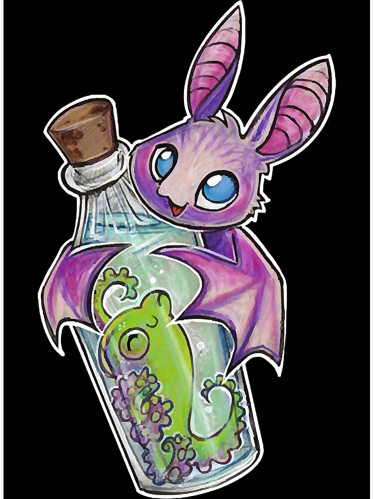 "Bat with an octopus " Poster for Sale by Christoph18972 | Redbubble