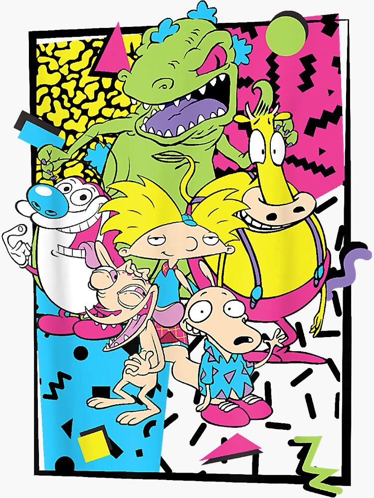 "Nickelodeon Retro 90s Nick Party " Sticker for Sale by DouglassHd ...