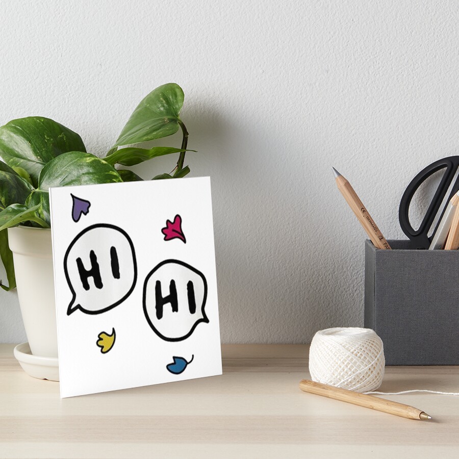 "Hi Hi Heartstopper" Art Board Print for Sale by juniharto046 | Redbubble