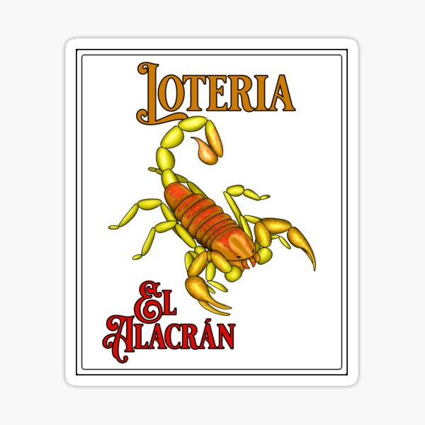 "Loteria - El Alacrán" Sticker by bigolclown | Redbubble