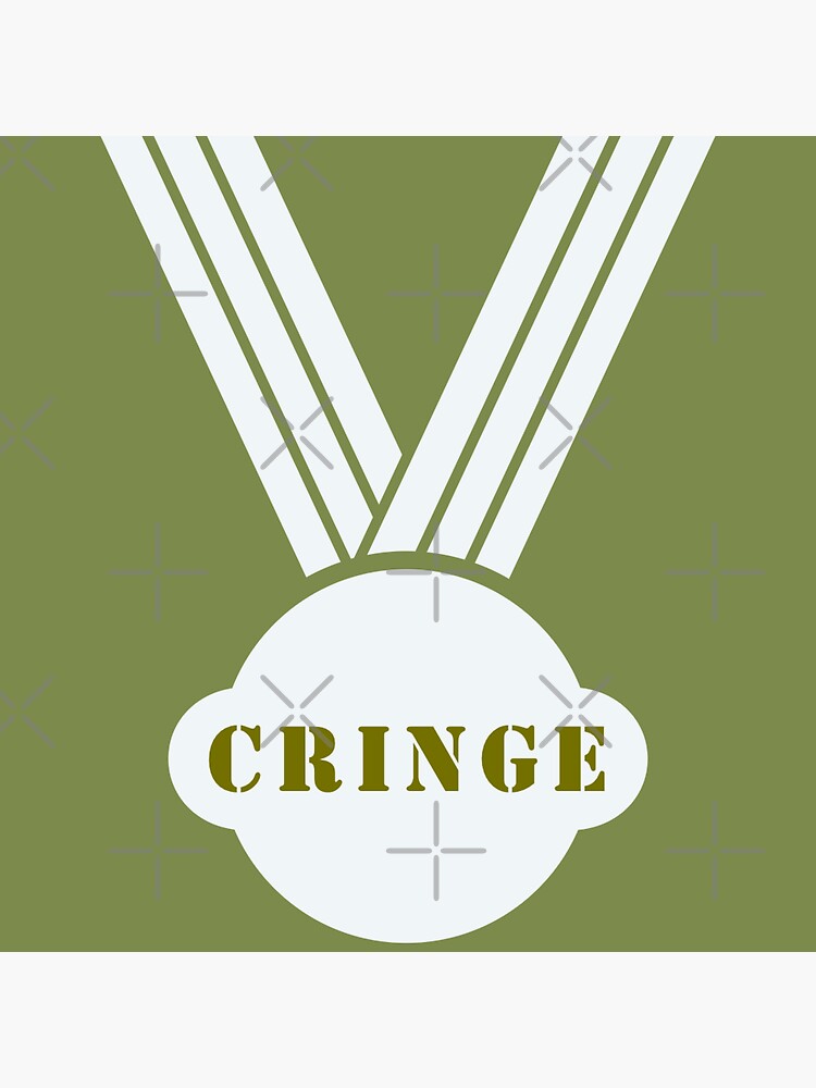 "Copy of Cringe Medal - Military Medalion Style" Sticker for Sale by ...