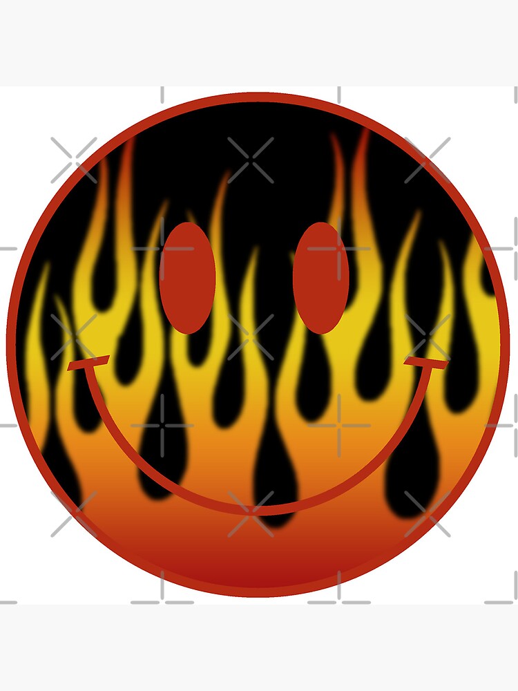 "Flamin' Hot Smiley Face" Photographic Print for Sale by BahamaBums ...