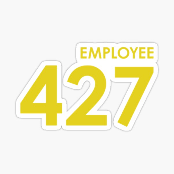 "The Stanley Parable Employee Number 427 v3 " Sticker for Sale by ...