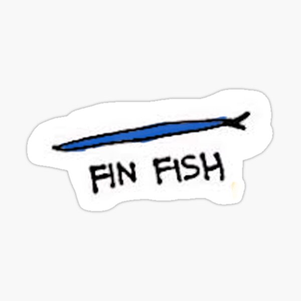 "fin fish" Sticker for Sale by cinna-azvaldo | Redbubble