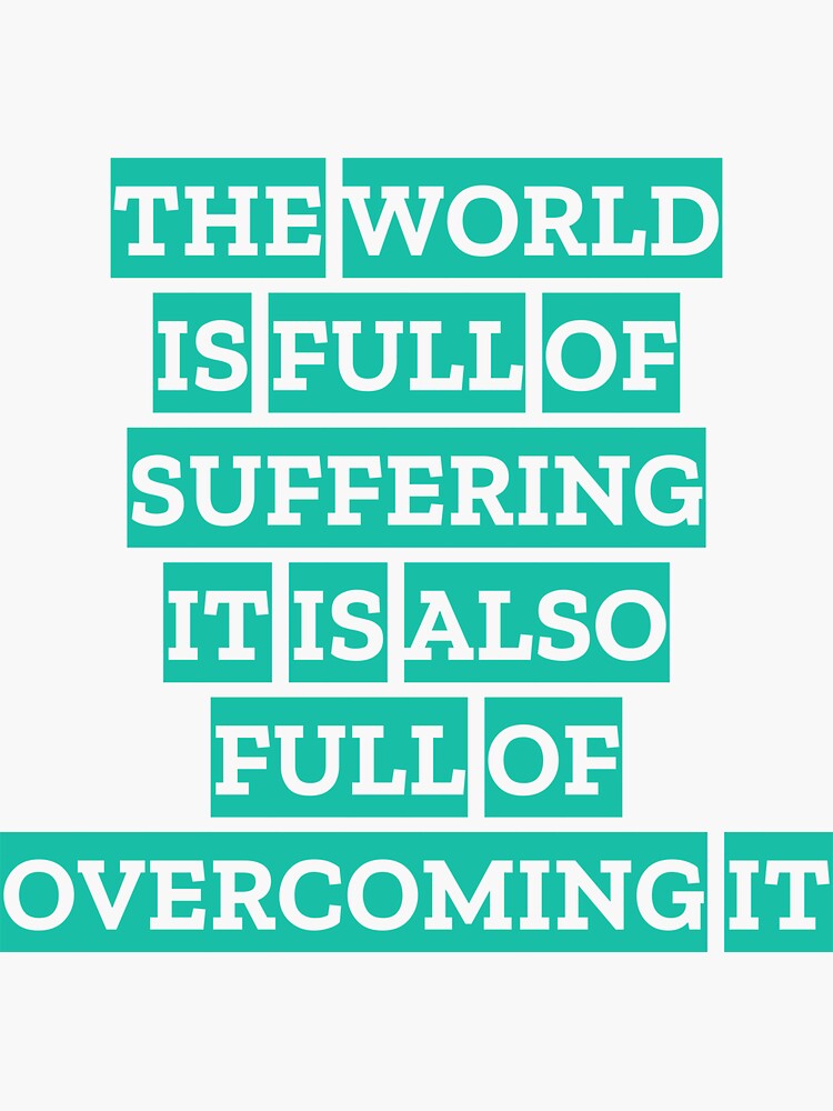 Pegatina «Cita inspiradora y dicho de la autora estadounidense y ...