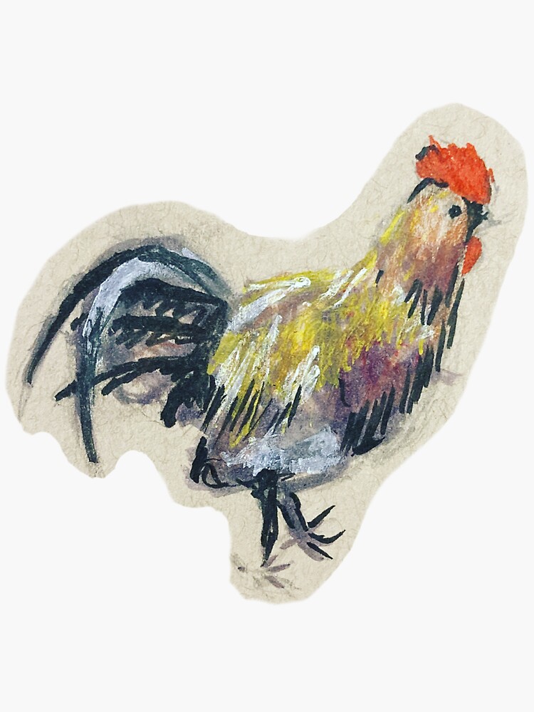 "Bob, The Derpy Chicken" Sticker for Sale by MrPenguin27 | Redbubble