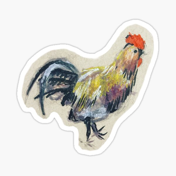 "Bob, The Derpy Chicken" Sticker for Sale by MrPenguin27 | Redbubble
