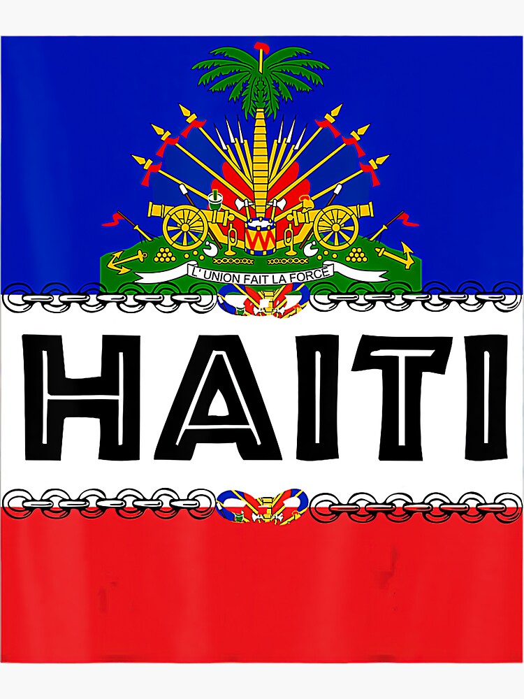 "Haitian Pride for Haiti Flag Day Gift Ayiti Chains Zoe" Sticker by ...
