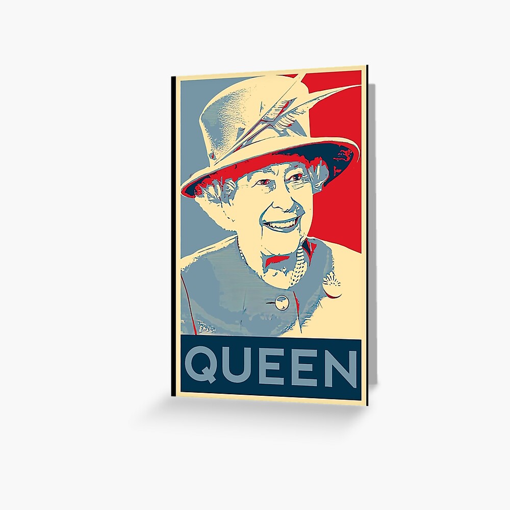 "Queen Pop Art Queen Her Royal Highness" Greeting Card for Sale by ...