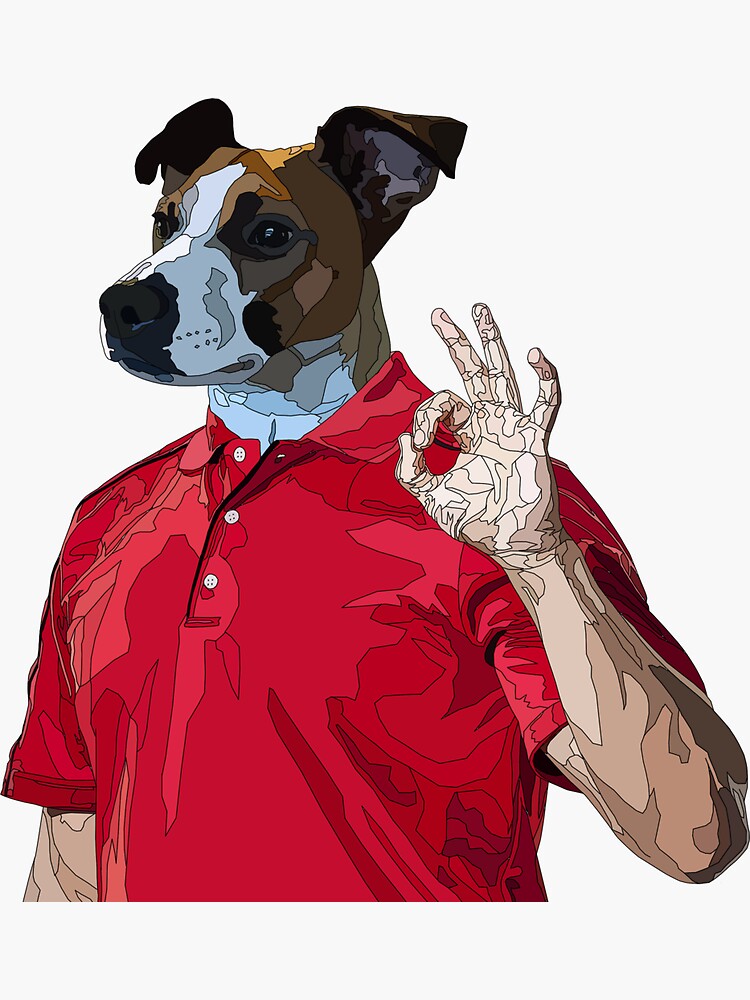 "OK Dog" Sticker for Sale by zdownes11 | Redbubble