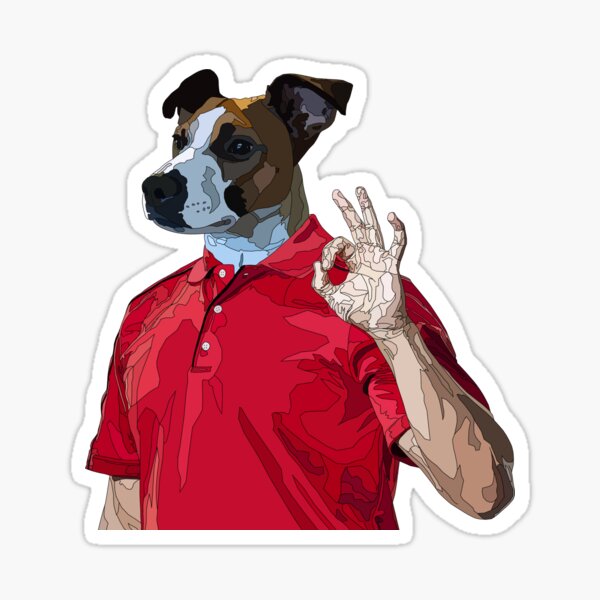"OK Dog" Sticker for Sale by zdownes11 | Redbubble