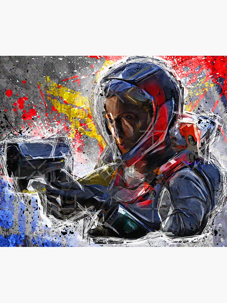 "Returnal Game APB Style Art" Sticker by ShapeAI | Redbubble