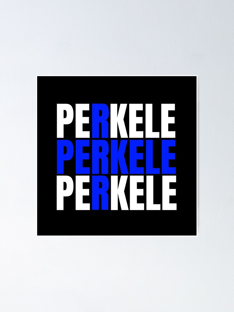 "Perkele Finnish Flag Colors" Poster for Sale by SUOMIBUBBLE | Redbubble