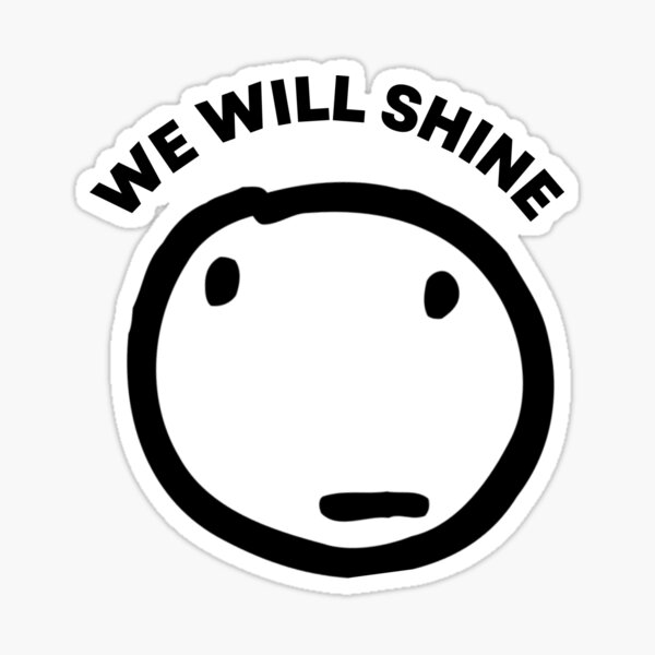 "Kumon Face We Will Shine" Sticker by SubtleAsianTees | Redbubble
