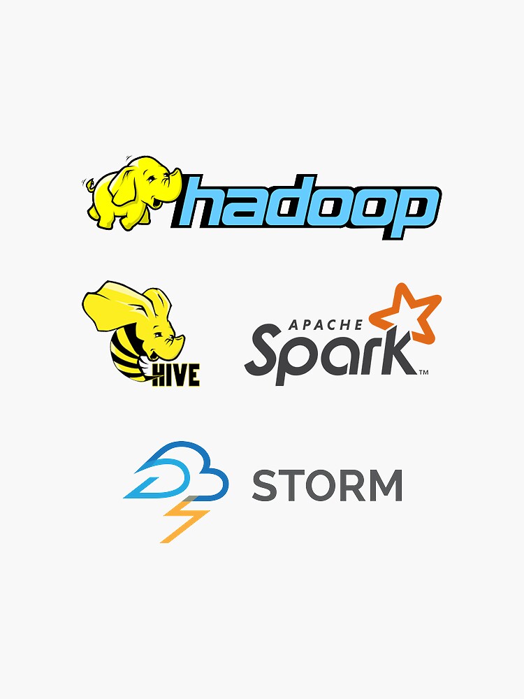 Pegatina «Apache Hadoop, Spark, Hive, Storm, Big Data Logo Pegatinas ...